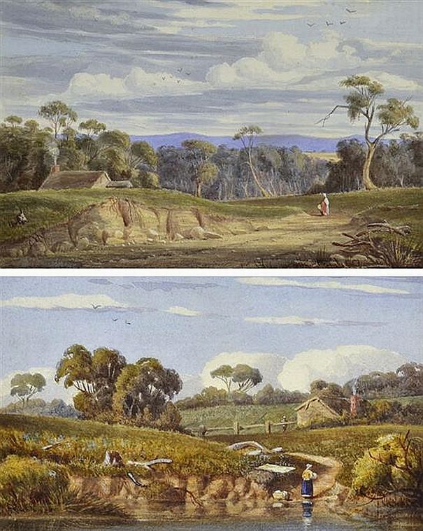 George Edwards Peacock. 1806-1880 Britain, Australia - Works in Past Sales