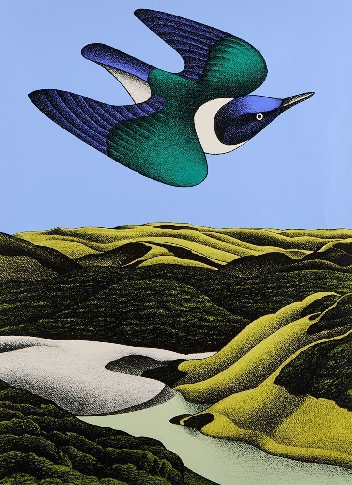 Don Binney, Attributed. New Zealand - Works in Past Sales
