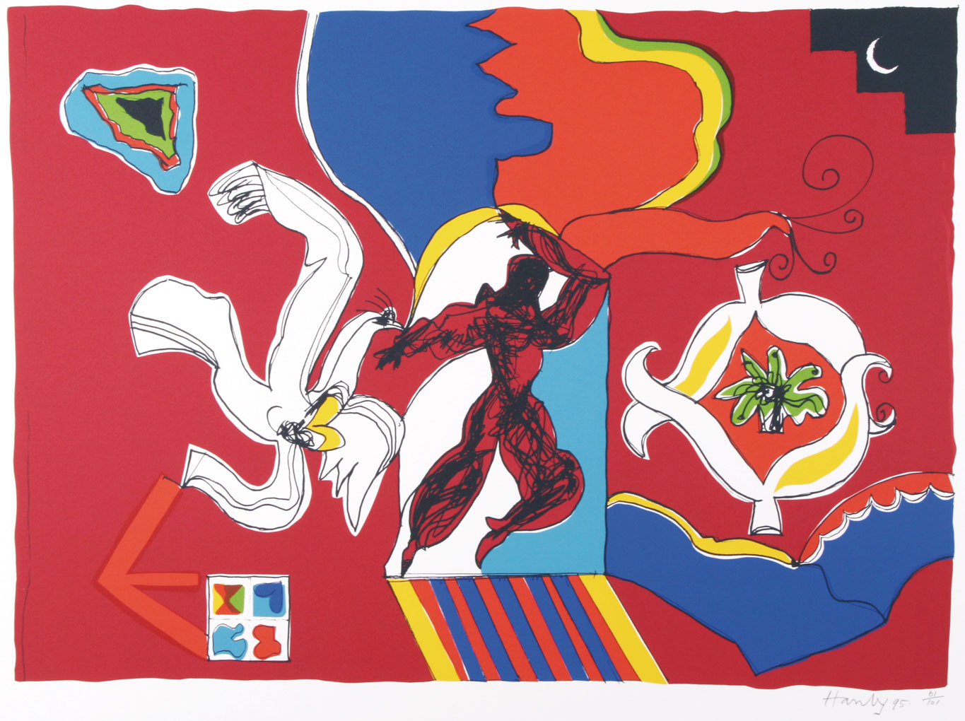 Numbers by medium - James Patrick (Pat) Hanly. 1932-2004 New Zealand