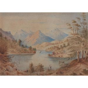 Edward Lyndon. Working 1860s-90s New Zealand - Prices of Art at Auction