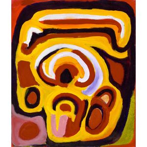 Nyuju Stumpy Brown. c1924-2011 Australia (Aboriginal) - Prices of Art ...