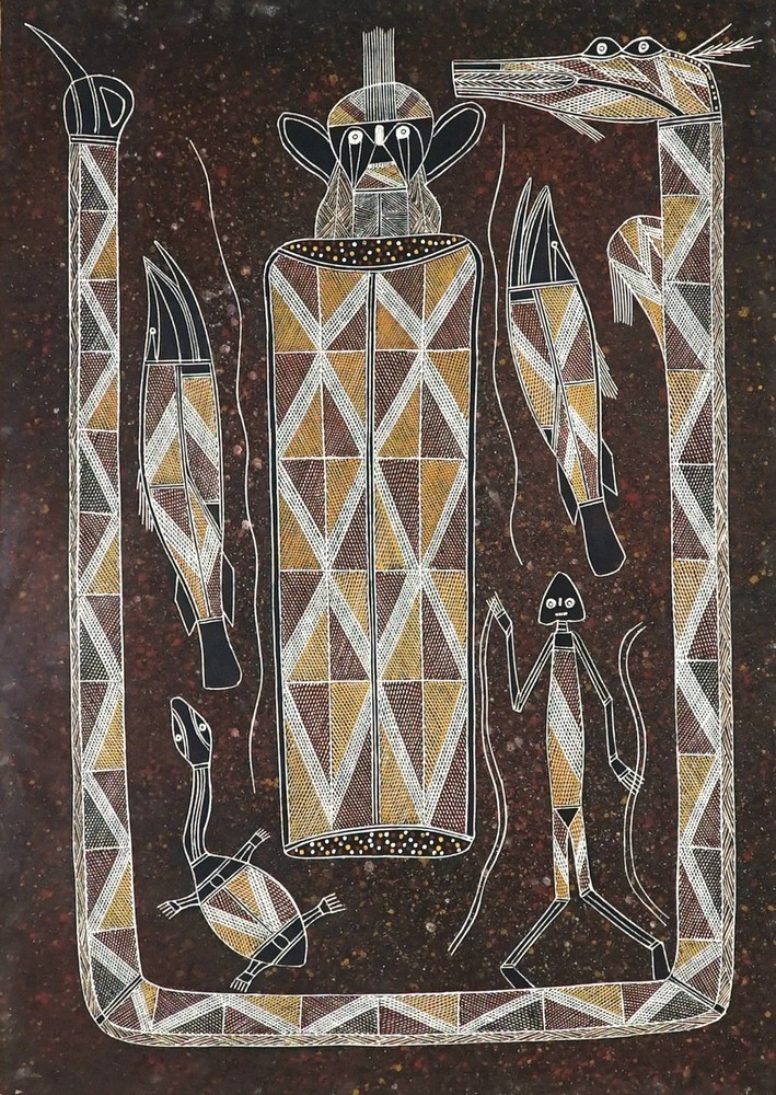 Bruce Nabegeyo. c1949-2009 Australia (Aboriginal) - Works in Past Sales