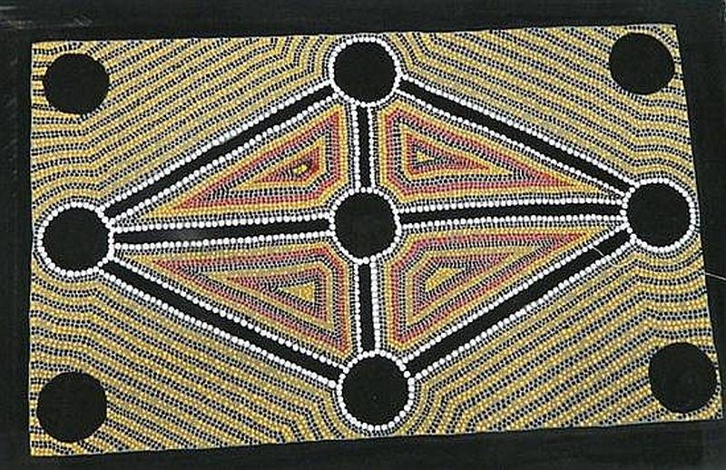 Numbers by medium - Daniel Rockman Tjupurrula. Australia (Aboriginal)