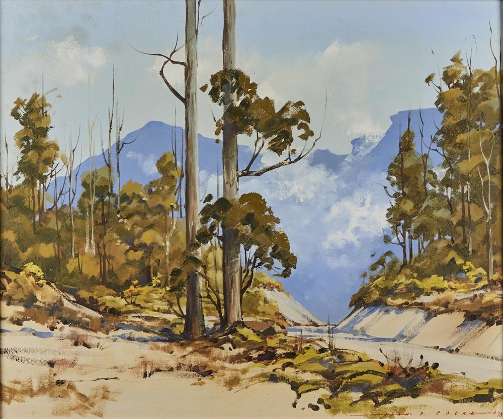 Alan D. Cooke. Working 1970s-80s New Zealand - Works in Past Sales