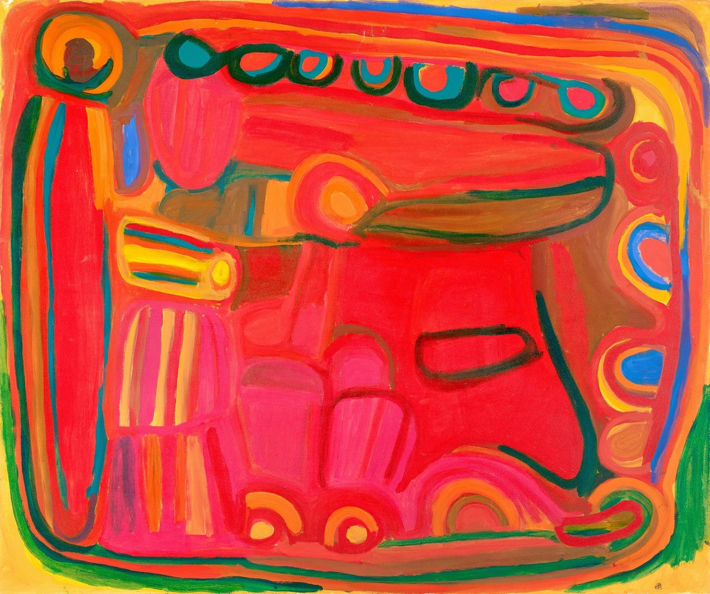 Numbers by medium - Nyuju Stumpy Brown. c1924-2011 Australia (Aboriginal)