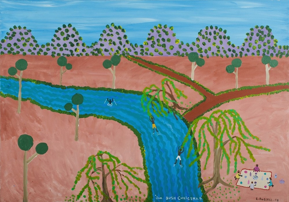 Elaine Russell. 1941-. Australia (Aboriginal) - Prices of Art at Auction