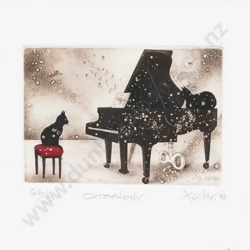 Gary Tricker. 1938-. New Zealand - Works in Past Sales