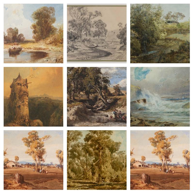 Abram Louis (Louis) Buvelot. 1814-88 Australia, Brazil, Switzerland ...