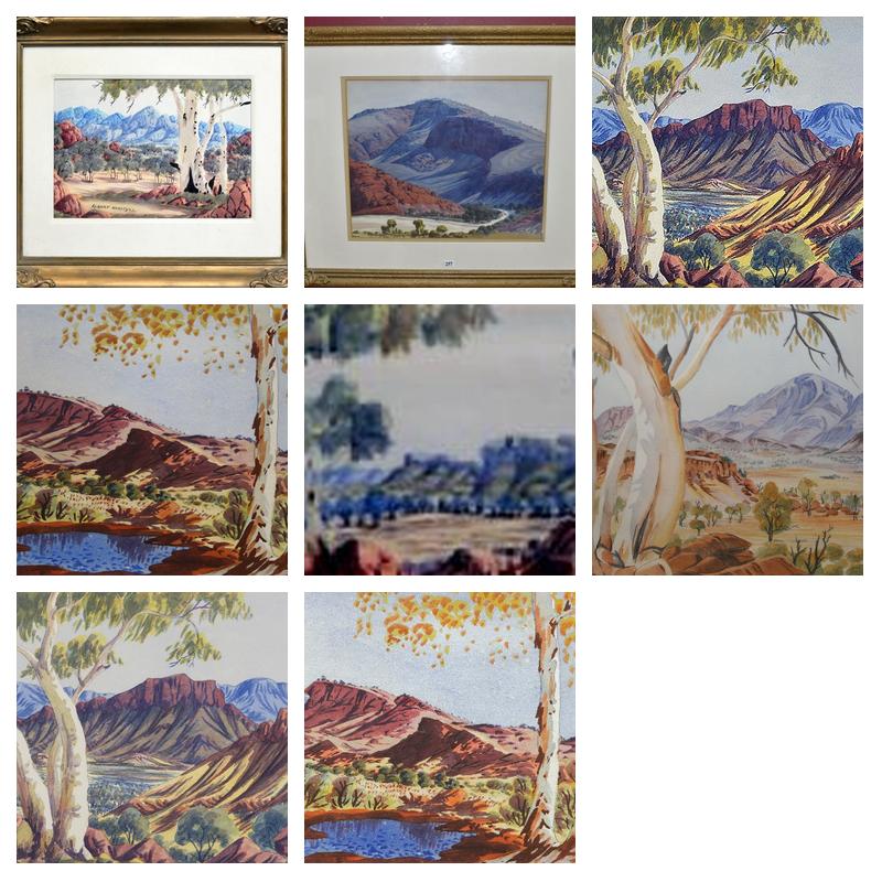 Albert Namatjira, Attributed. Australia (Aboriginal) - Prices of Art at ...