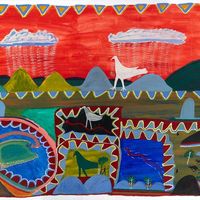 Ginger Riley Munduwalawala. c1939-2002 Australia (Aboriginal) - Prices ...
